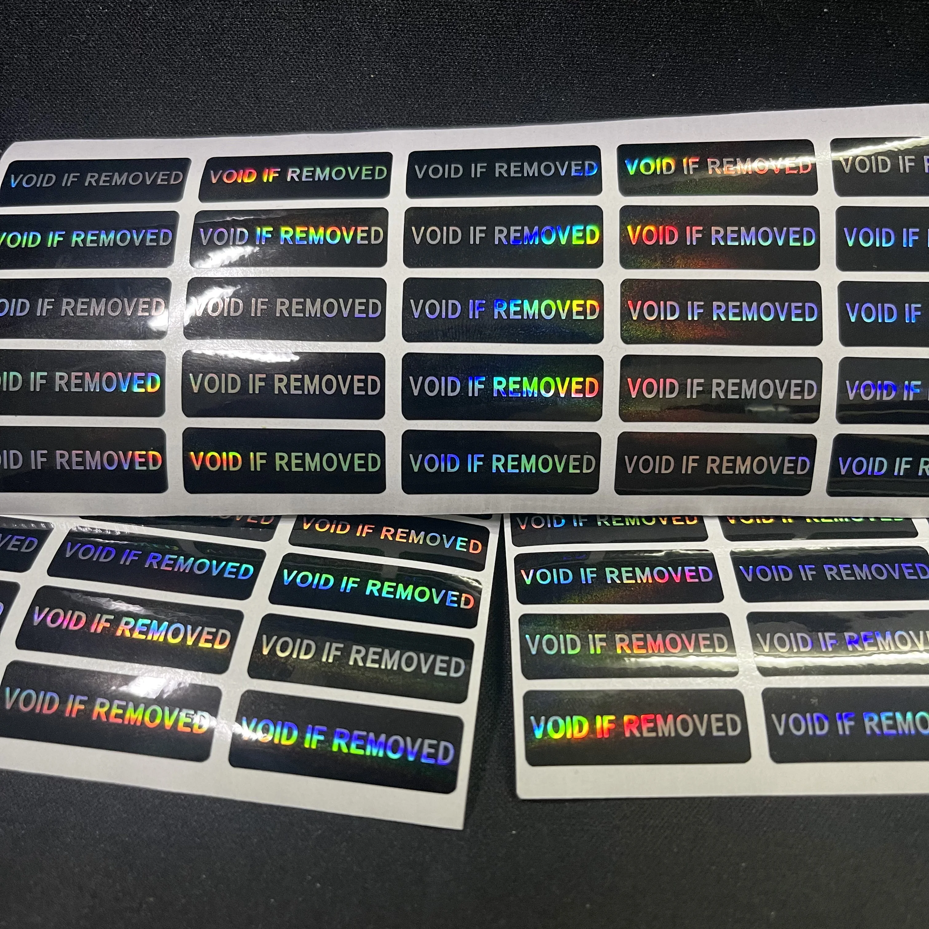 100PCS-30X10mmVOID-sealing-holographic-sticker-Anti-counterfeiting ...