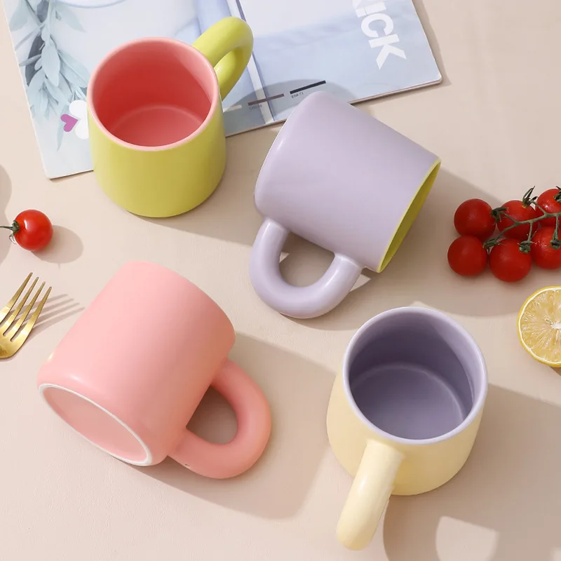 Ceramic-Mug-Color-Contrast-Cup-Household-Water-Cup-Lovers-Office-Coffee ...