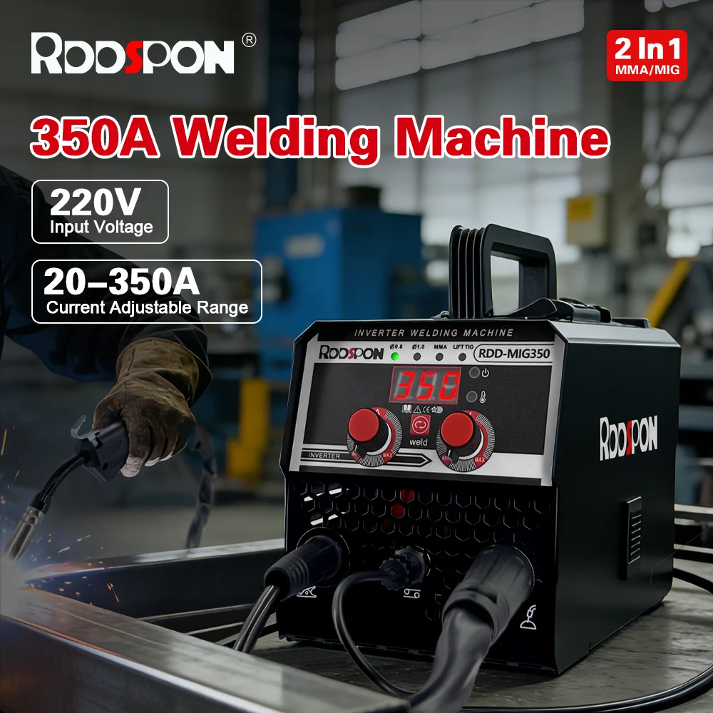 RDDSPON MIG-350 Welder 2 In 1 MIG MMA Inverter Semiautomatic Welding ...