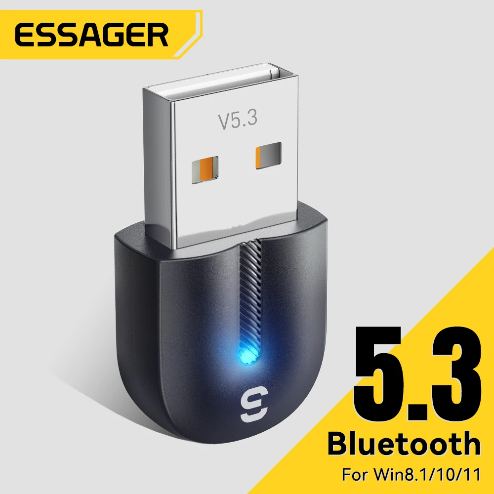 Essager-USB-Bluetooth-5-3-Adapter-Aux-Audio-Receiver-Transmitter-For-PC ...