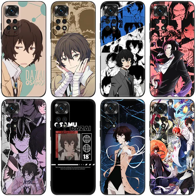 Anime Bungou Stray Dogs Dazai Osamu Black Phone Case For Xiaomi Redmi ...