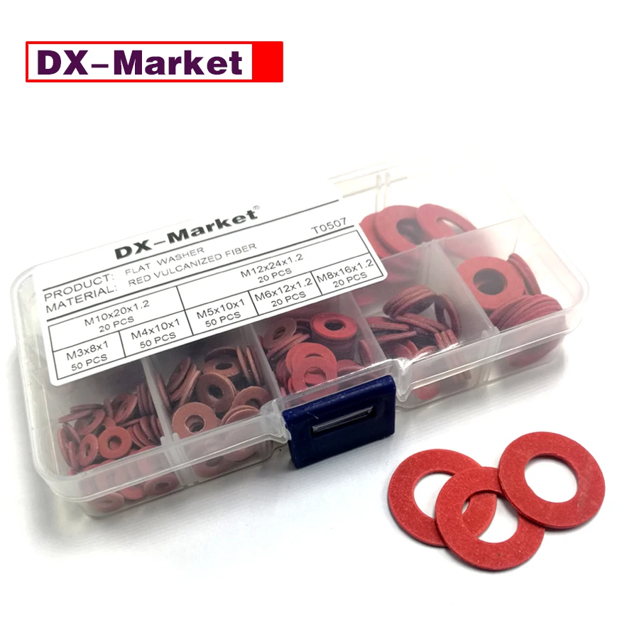 M3-M4-M5-M6-M8-M10-M12-Red-Vulcanized-Fiber-Washers-Kit-230pcs-Red ...