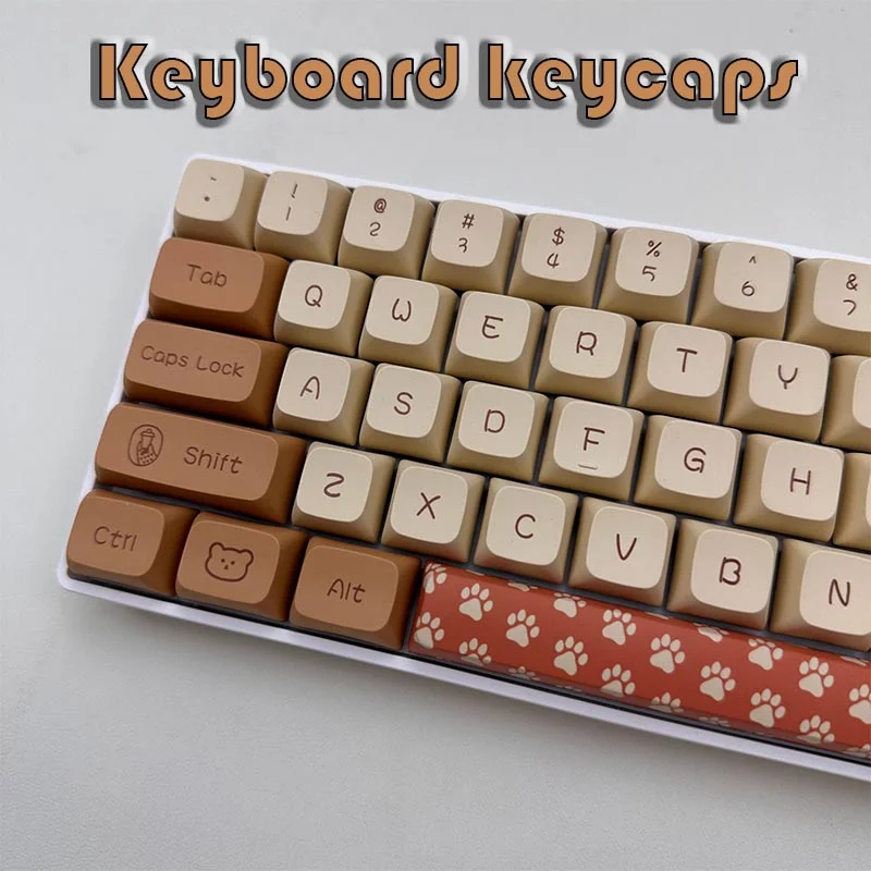 Brown-Bear-Theme-PBT-Keycaps-para-teclado-mec-nico-ch-de-leite-XDA ...