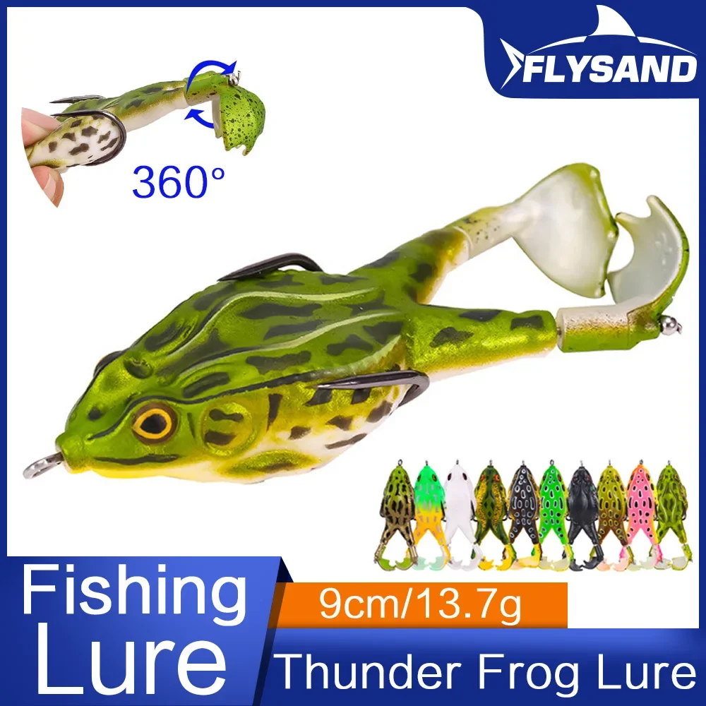 FLYSAND-Frog-Lure-Soft-Tube-Bait-Plastic-Fishing-Lure-With-Fishing ...