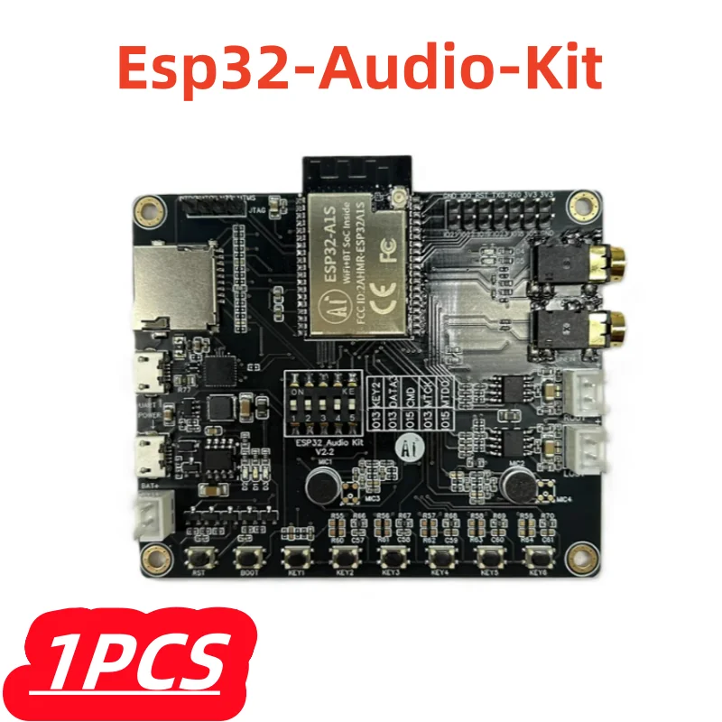 1Pcs/lot Esp32-Audio-Kit WiFi+ BT Module ESP32 Serial Port Anco ES8388 ...
