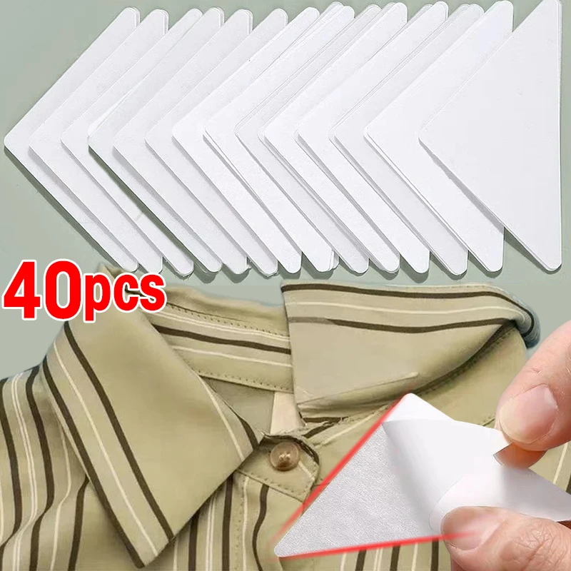 10/40PCS Shirt Collar Sticker Collar Tape Does Not Tilt Shaped Artifact ...