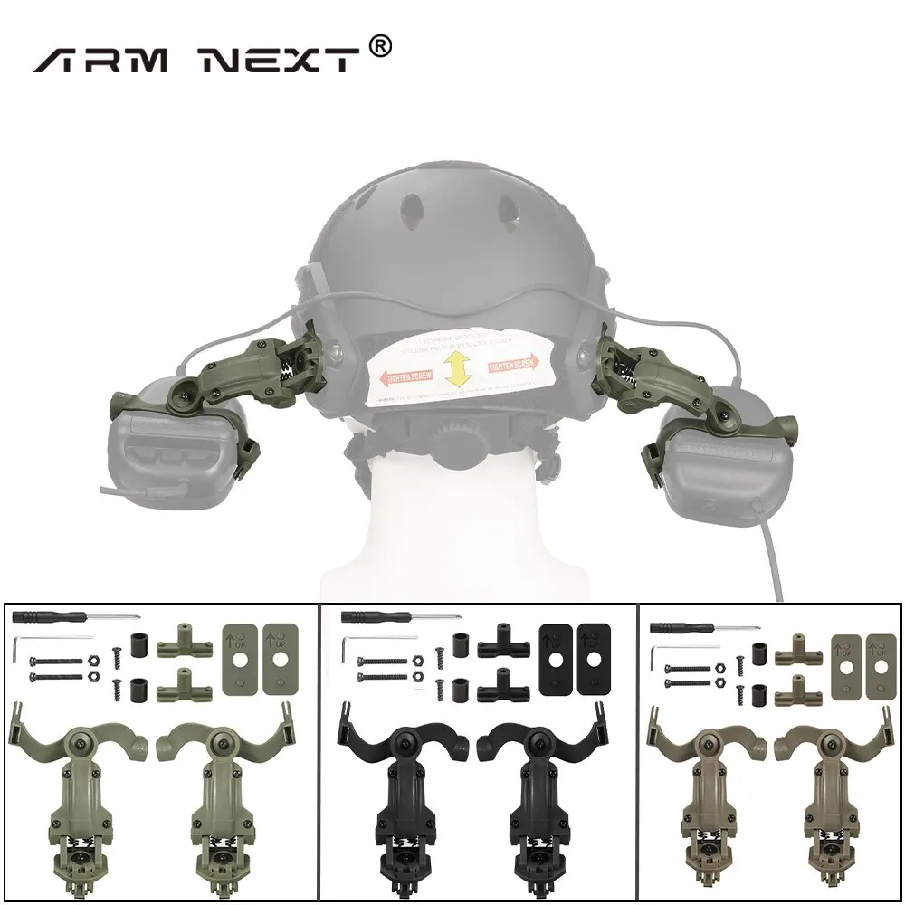 Tactical-Headset-Rail-Mount-Military-Helmet-Rails-Bracket-Helmet-Guide ...