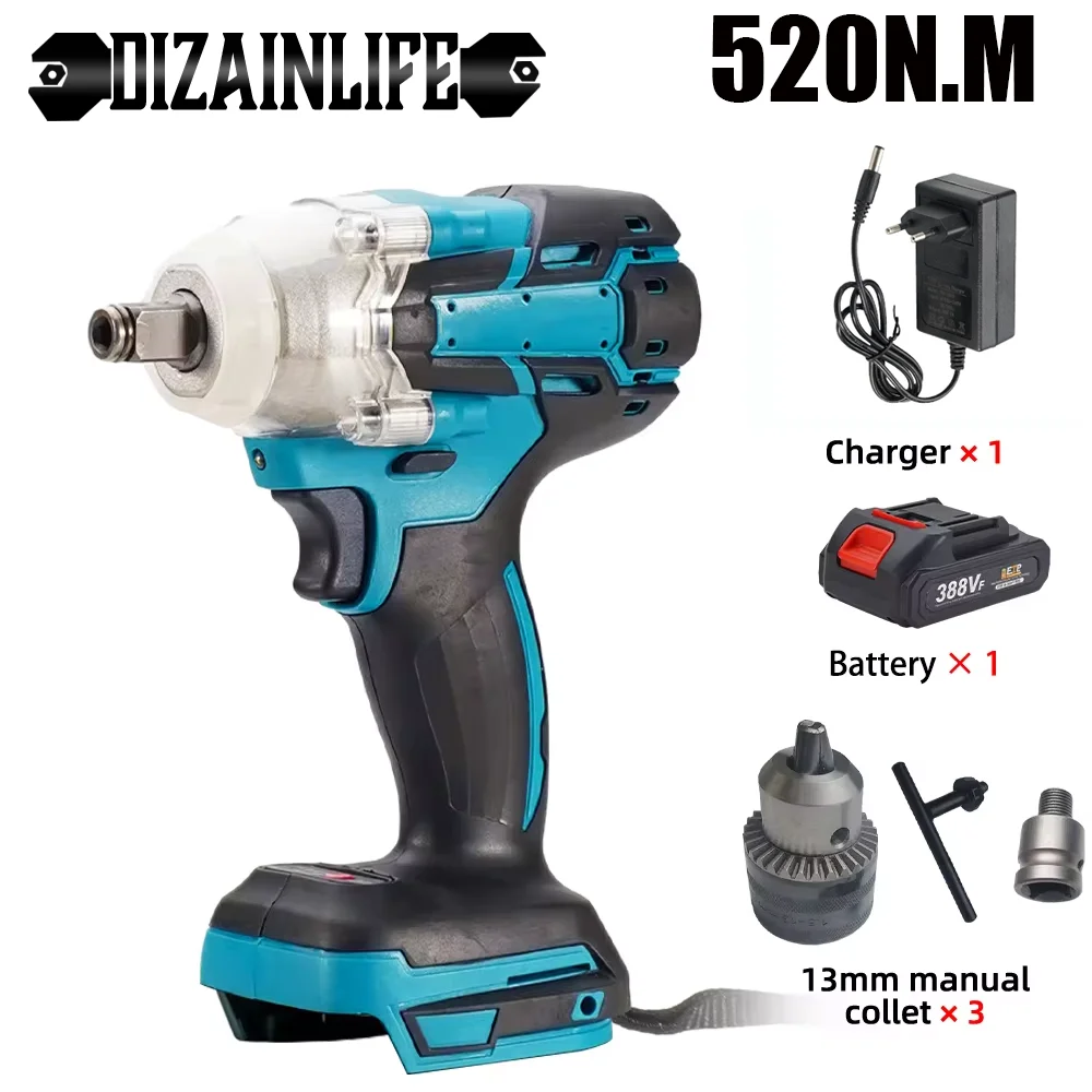 520N-m-Cordless-Electric-Impact-Wrench-Brushless-Electric-Wrench-Hand ...