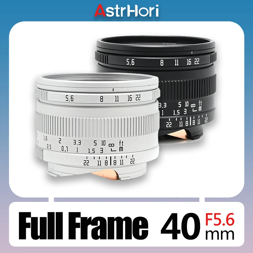AstrHori M 40mm F5.6 Full Frame Manual Focus Standard Prime Camera Lens ...