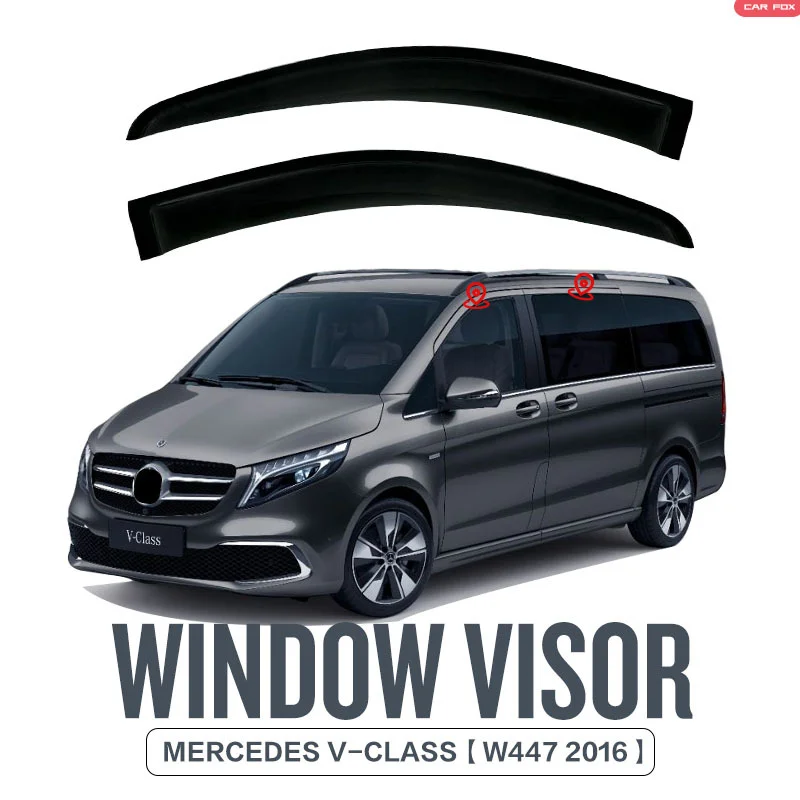 For-Mercedes-BENZ-V-Class-W447-2016-2022-Window-Visor-Vent-Shades ...