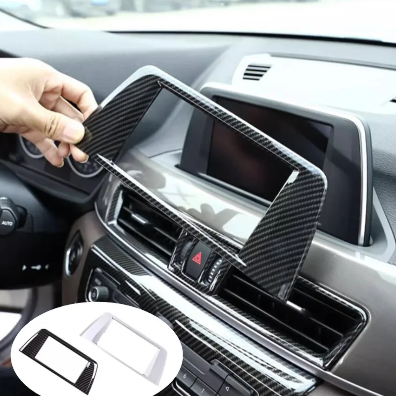 ABS Car Interior Navigation GPS Screen Frame Decoration Trim Cover ...