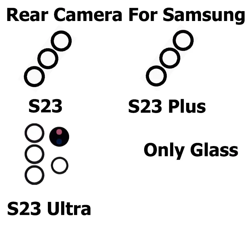 Rear Back Camera Glass Lens For Samsung Galaxy S23 Plus Ultra With ...