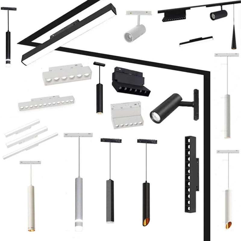 Ceiling Lighting System Magnetic Rail - Track Led Light Fixtures ...