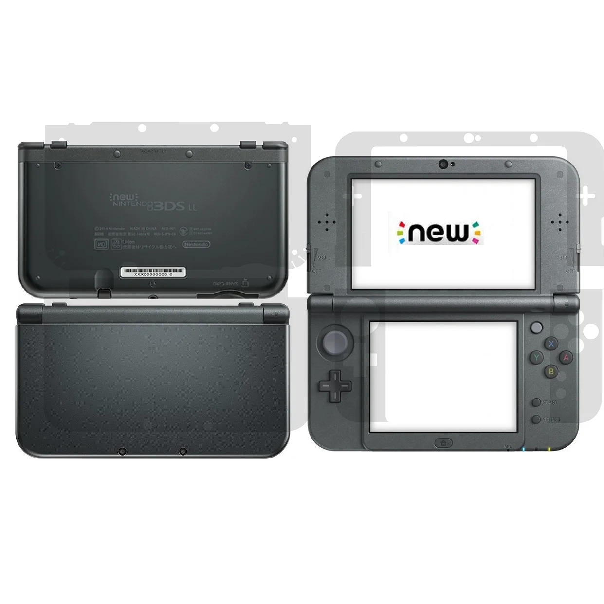 Protector-de-vinilo-transparente-para-Nintendo-pegatinas-de-piel-3DS-XL ...
