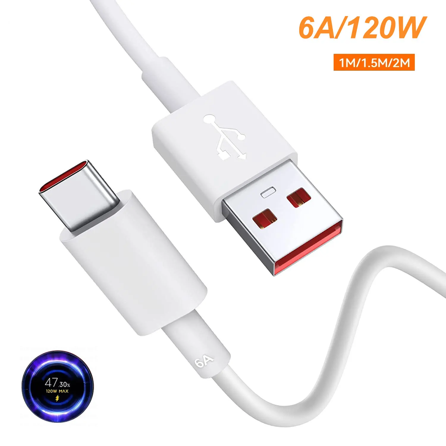 For-Xiaomi-Turbo-Charger-Cable-33-67W-Fast-Charging-6A-For-Redmi-Note ...