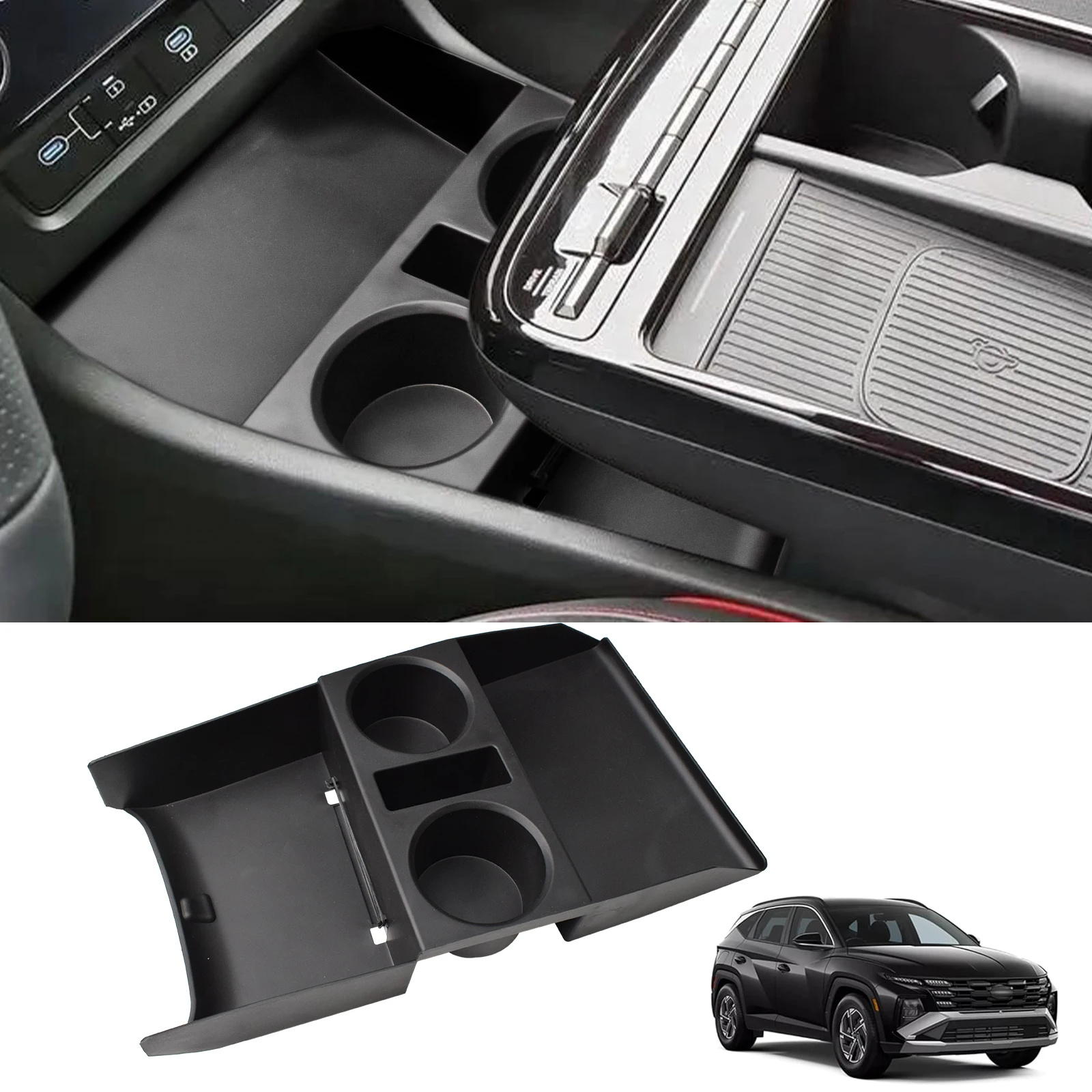 Center Console Lower Organizer for 2025 Hyundai Tucson Floor Center ...