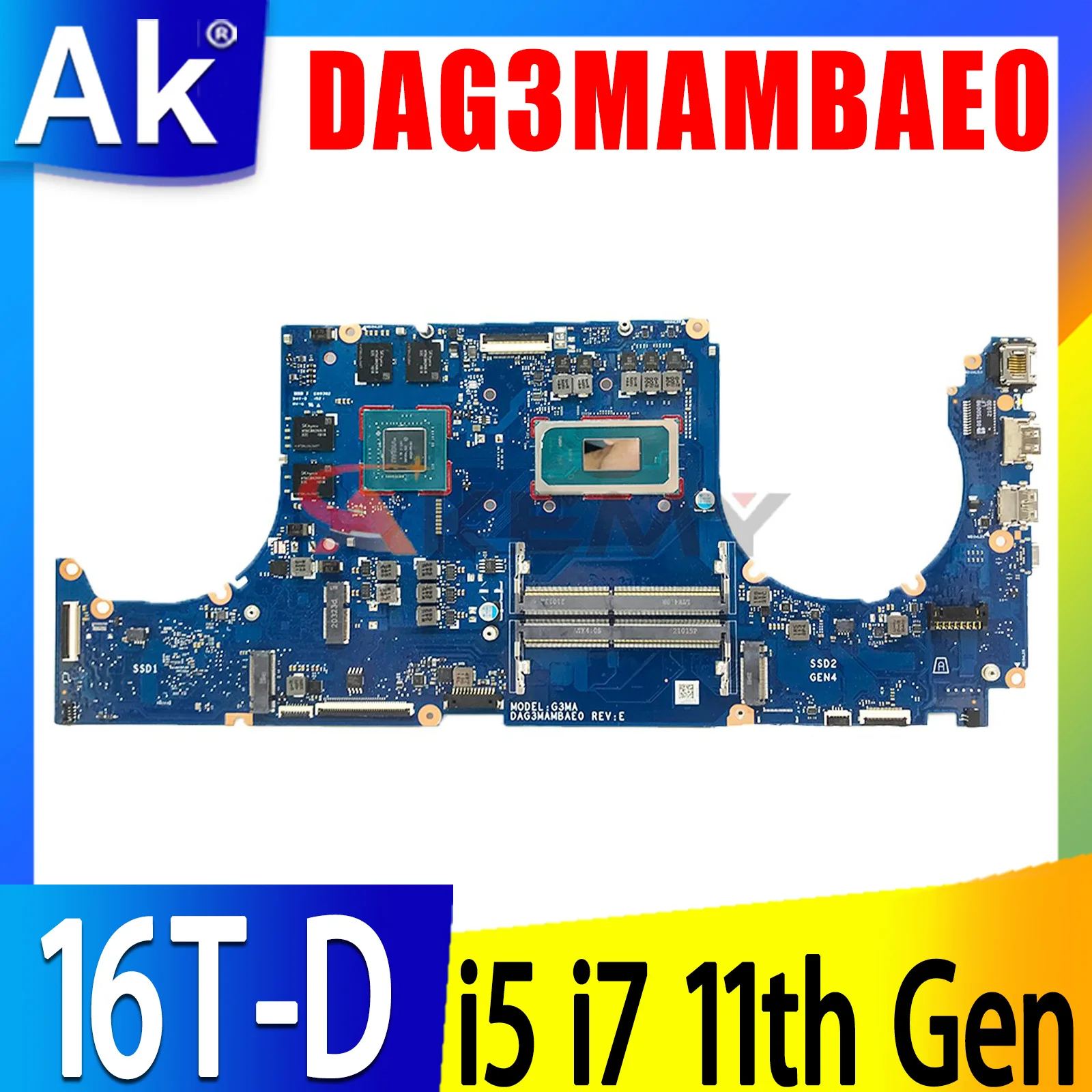 M54821-601 For HP Victus 16-D 16T-D Laptop Motherboard DAG3MAMBAE0 With ...