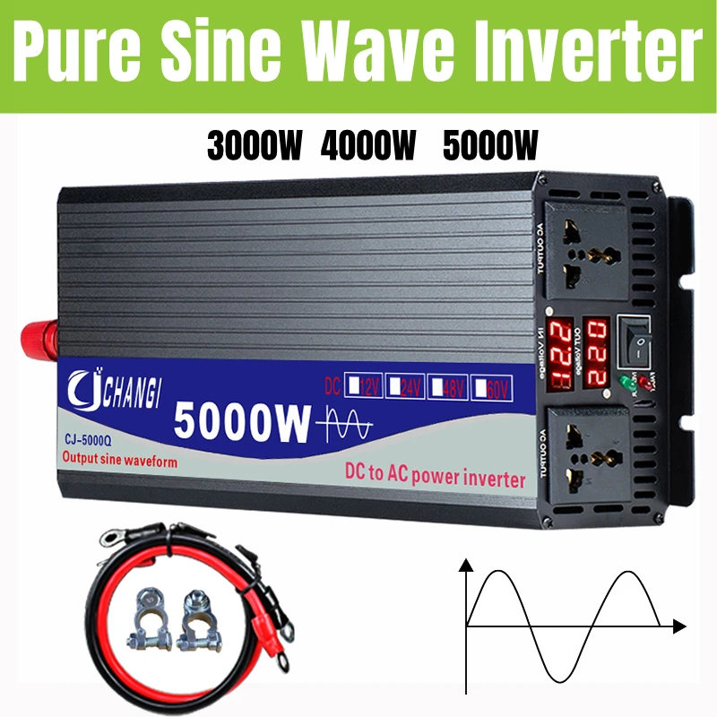 3000/4000/5000w Inverter Dc 12v 24v | Solar Power Inverter Dc 12v 220v ...