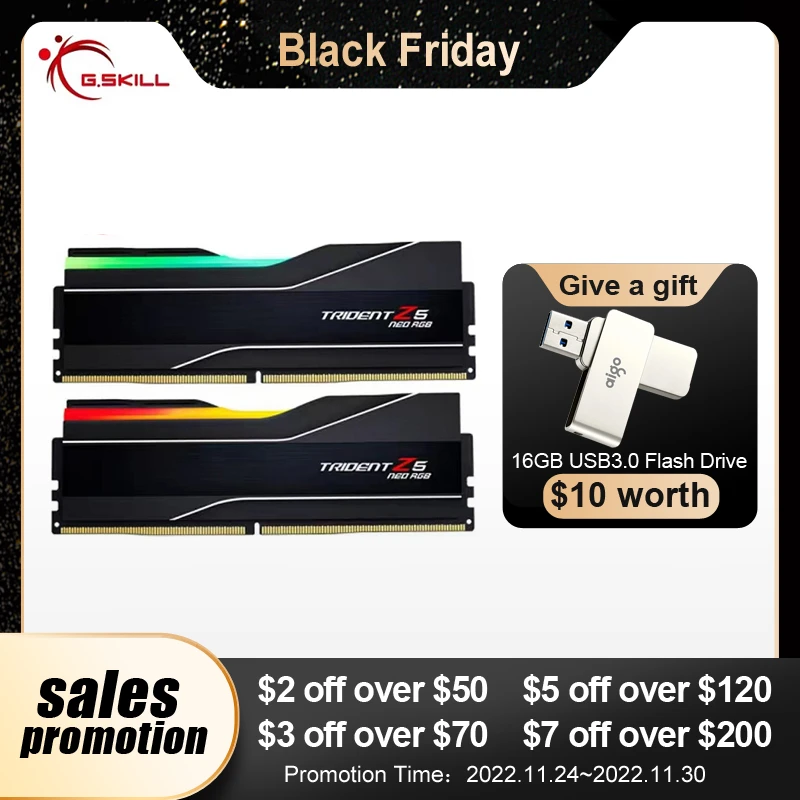 G.skill Trident Z5 Neo Rgb Series (amd Expo) 32gb (2x16gb) 288-pin ...