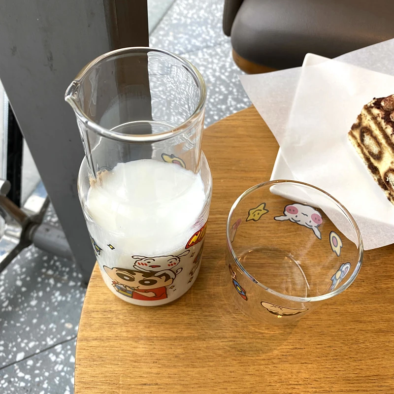 Cartoon Shin-Chan Kawaii Glass Cup - KawaiiMerch.com