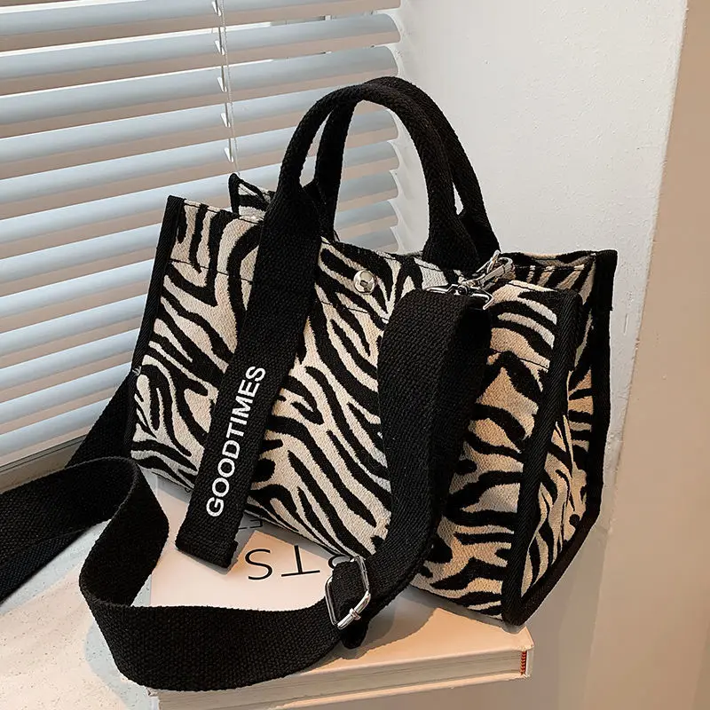 High-Quality Texture Zebra Pattern Women One-Shoulder Crossbody Handbag ...