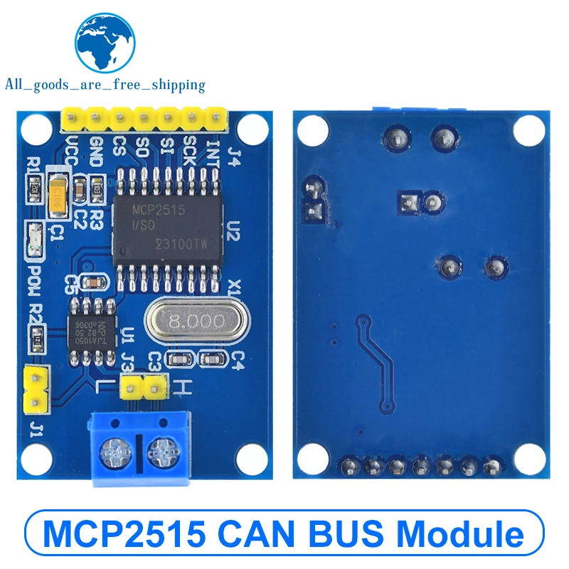 TZT-MCP2515-CAN-Bus-Driver-Module-Board-TJA1050-Receiver-SPI-For-51-MCU ...