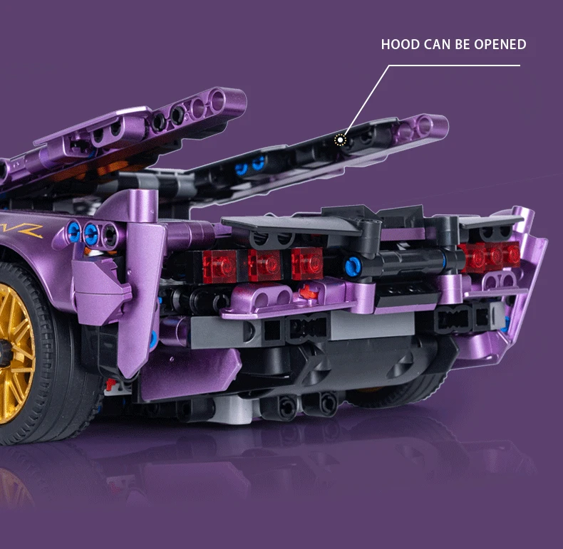 LEGO Technic Voiture Lamborghini Sian Violet - 2618 Pièces - Brick Tech ...
