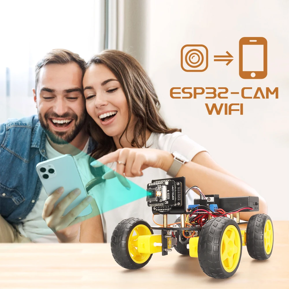 스마트 로봇 자동차 키트 Esp32 캠 포함 와이파이 세트 아두이노 프로그래밍 교육용 Stem 아두이노 프로젝트 학습