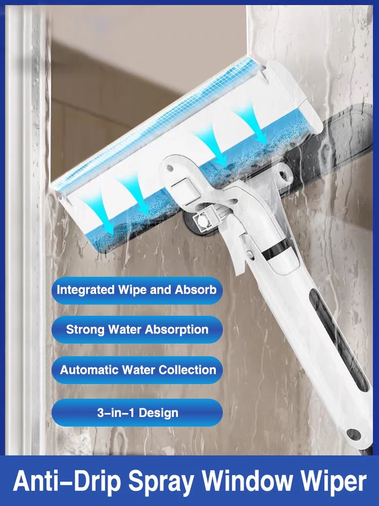 Window-Squeegee-Window-Cleaner-Water-Collection-Function-Sray-Bottle ...