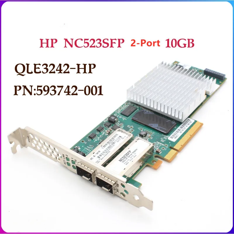 Original-10GB-2-Port-Dual-Port-593742-001-593715-001-For-HP-NC523SFP ...