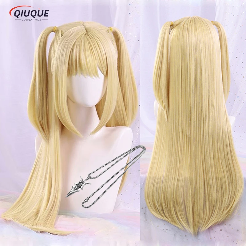 Anime-MisaMisa-Cosplay-Wig-Misa-Amane-Long-Blond-Double-Tails-Heat ...