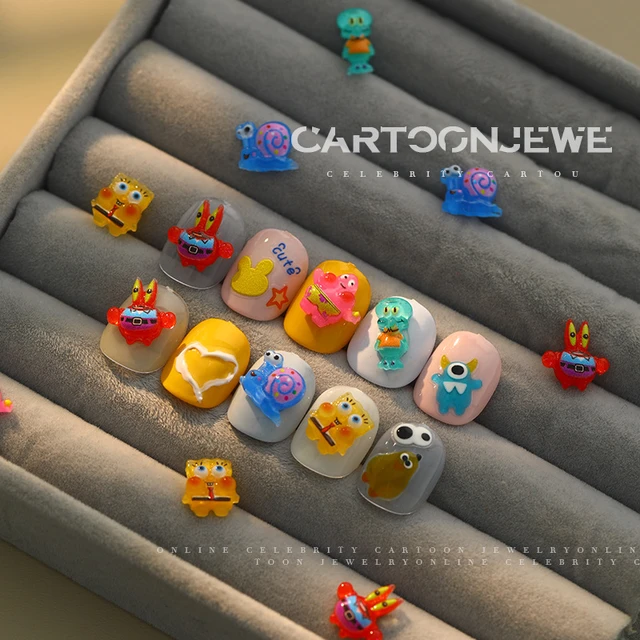 Patrick Star Nail Art