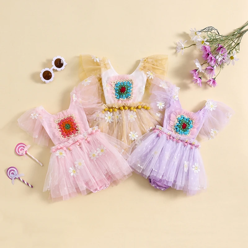 Summer-Newborn-Infant-Baby-Girls-Princess-Romper-Dress-Sweet-Fly-Sleeve ...