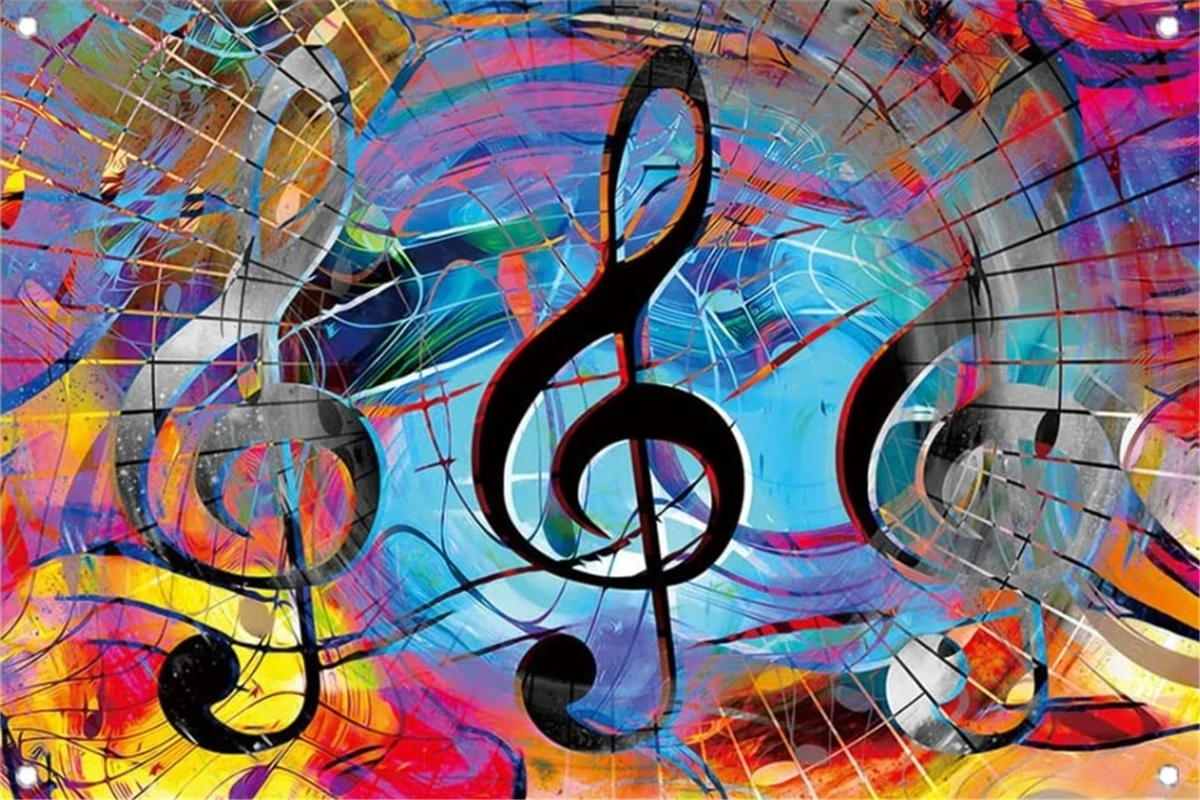 Psychedelic Music Notes