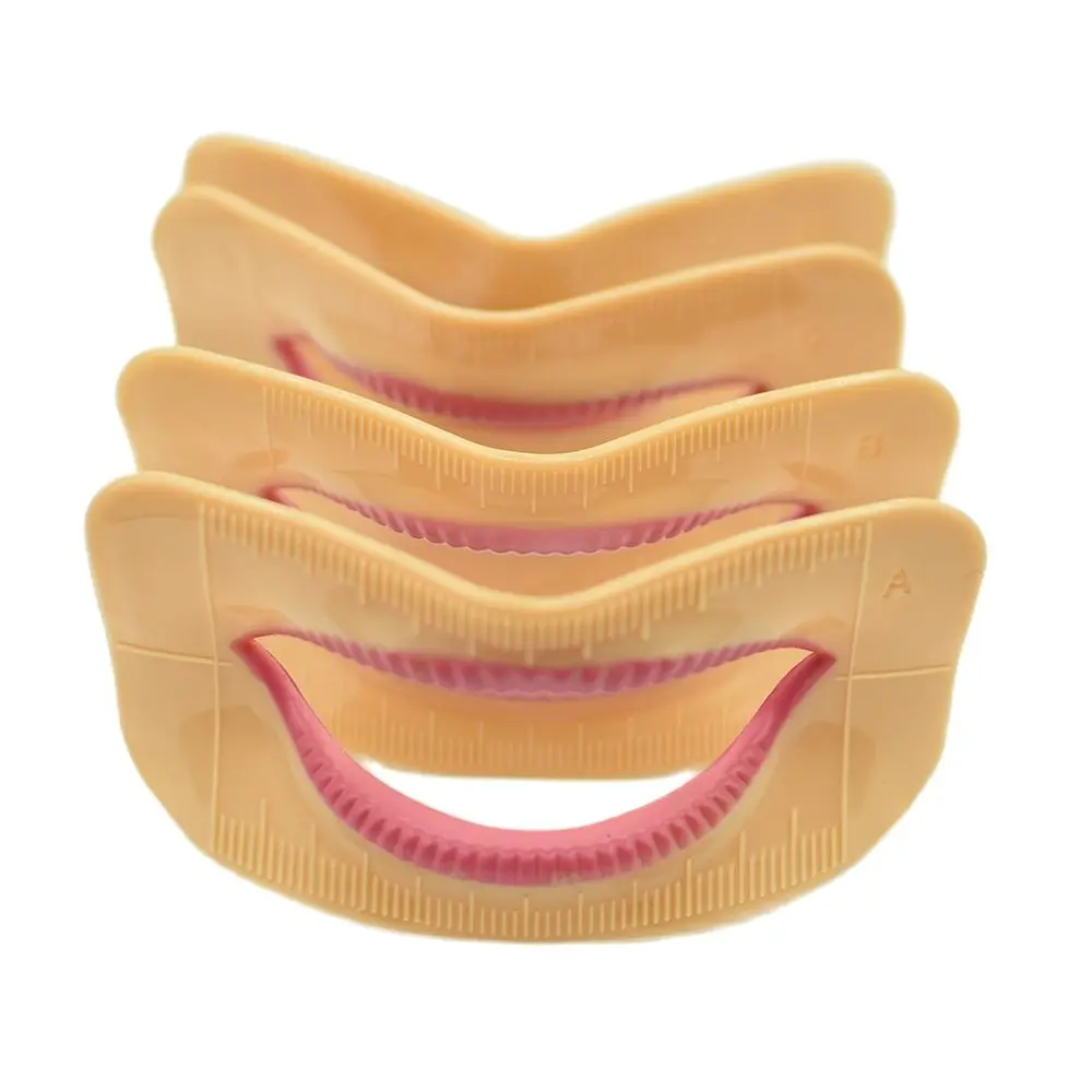 4pcs/set Good-quality Different Shape Dental Lip Model Lab Denture ...