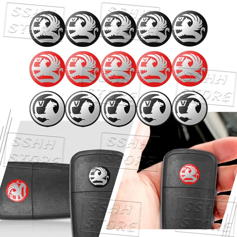 5Pcs 14MM Car Remote Key Sticker Aluminum Emblem Stickers Decor For ...