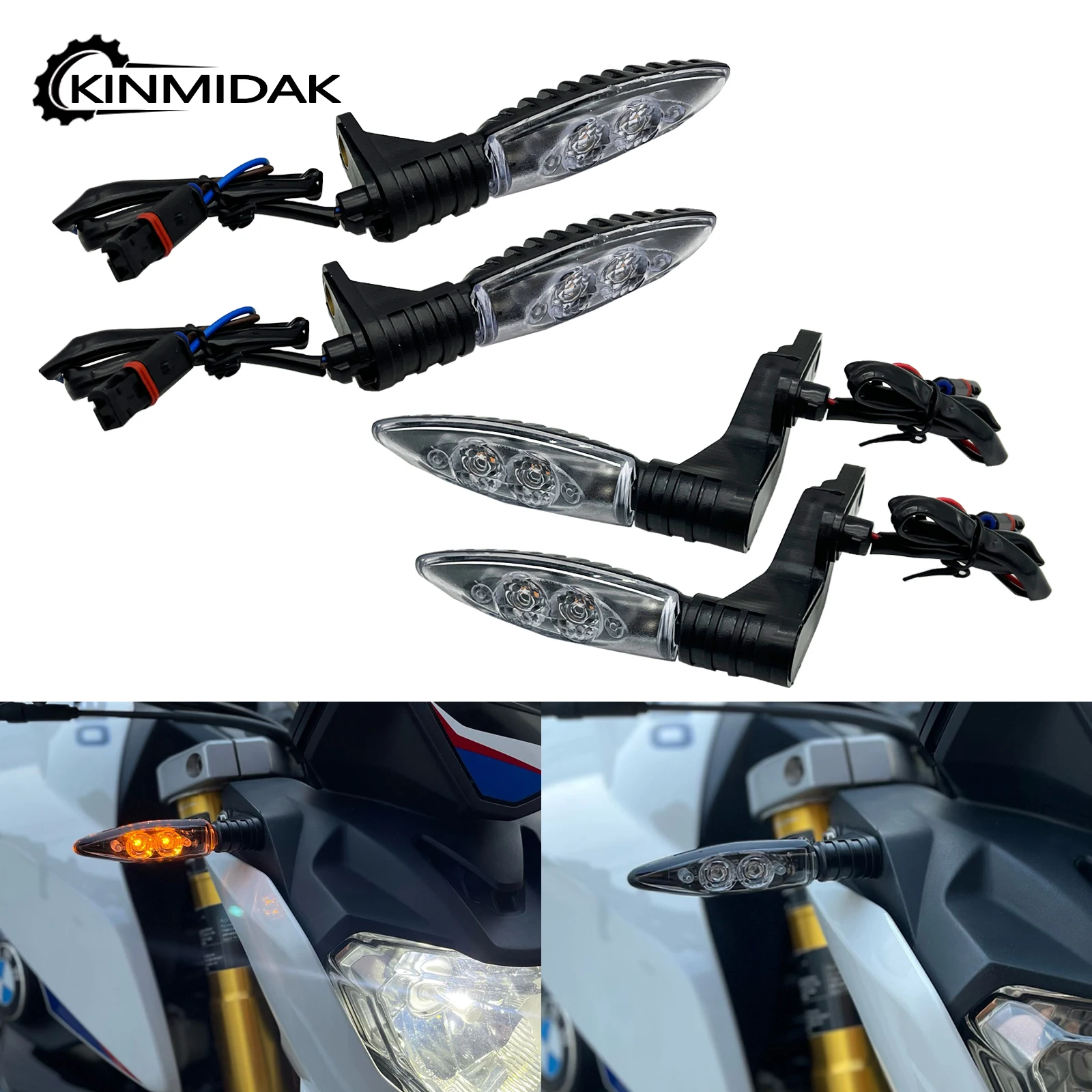 Motorcycle-Front-Rear-Turn-Indicator-Signal-LED-Blinkers-Lights-Fit-For ...