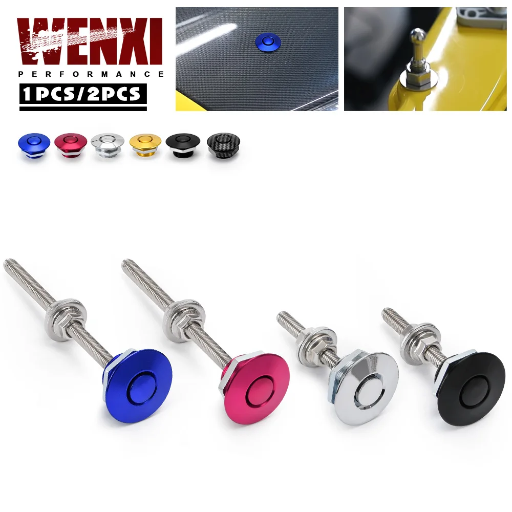 1-25-Universal-Style-Push-Button-Billet-Hood-Pins-Lock-Clip-Kit-For-BMW ...