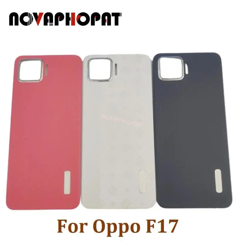 Novaphopat-For-Oppo-F17-Battery-Cover-Back-Rear-Door-Housing-Case-Back ...