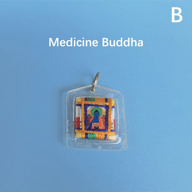 Tibetan Tangka Green Tara Buddhism Keychains Small Pendants Pocket ...