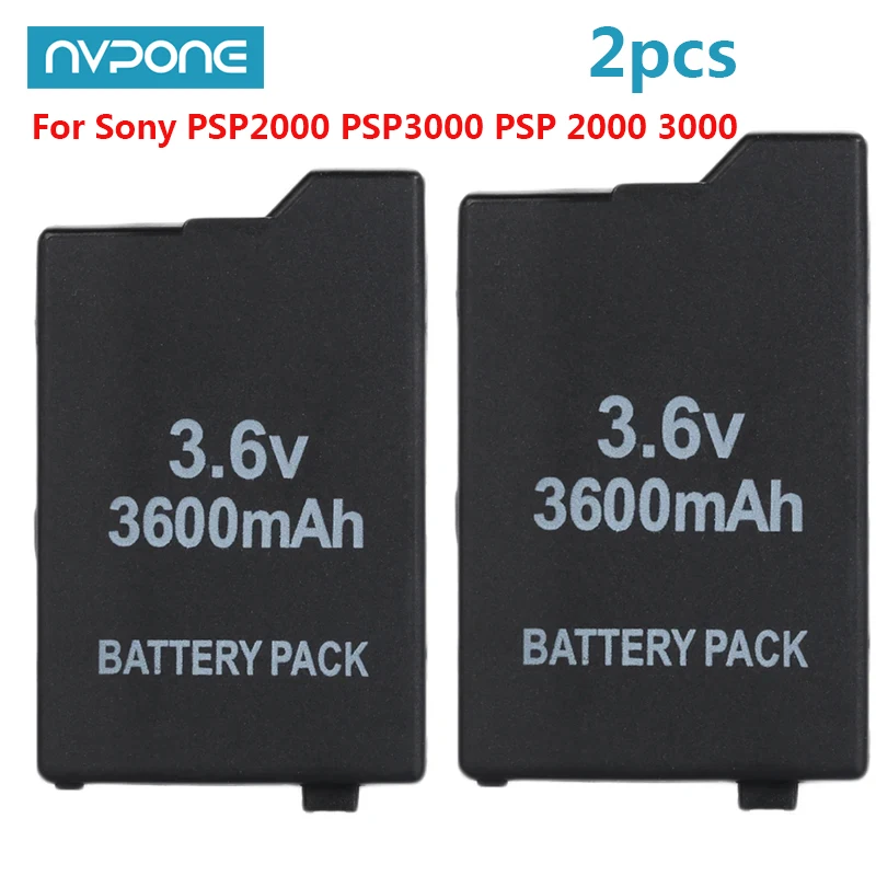 2pcs-3-6V-3600mAh-Rechargeable-Li-ion-Battery-Pack-for-Sony-PSP2000 ...