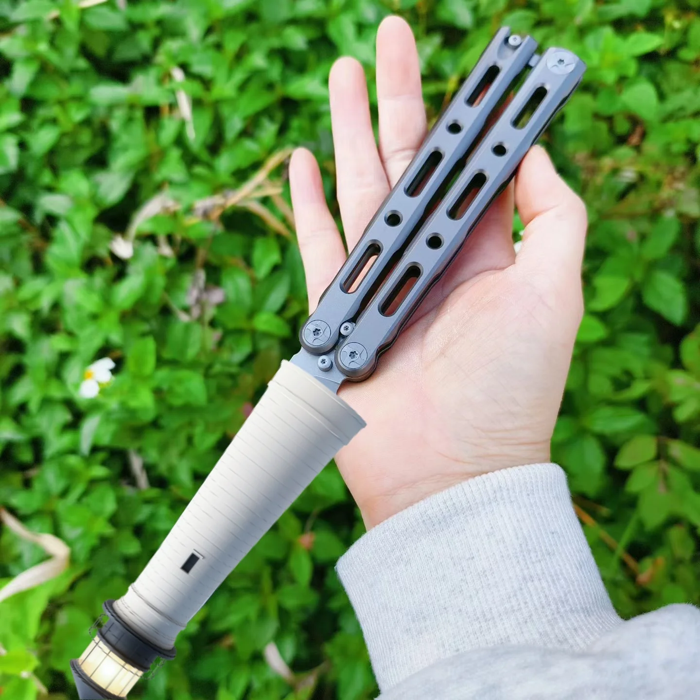 Baliplus BM85 Tiny BM82 Balisong Titanium Channel Handle Butterfly ...