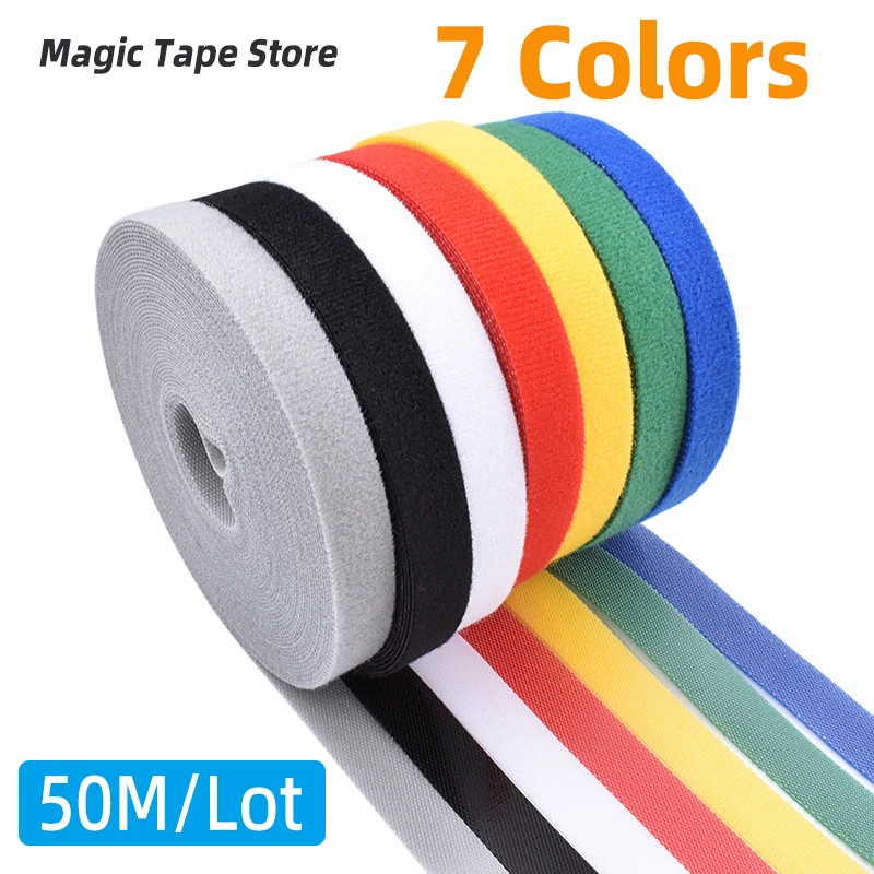 50Meter-Roll-Reusable-Fastening-Tape-Cable-Ties-10-15-20-25-Double-Side ...