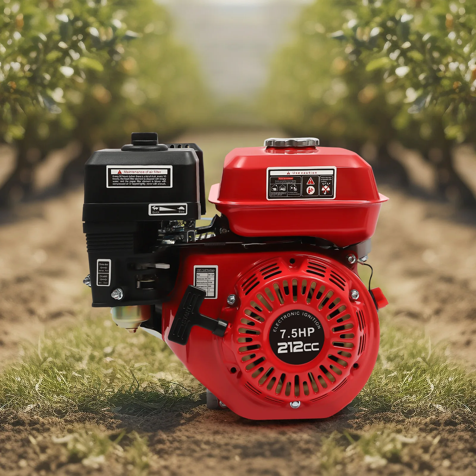 Engine-4-Stroke-212cc-Gasoline-Generator-Air-Cooling-Engine-Generator ...