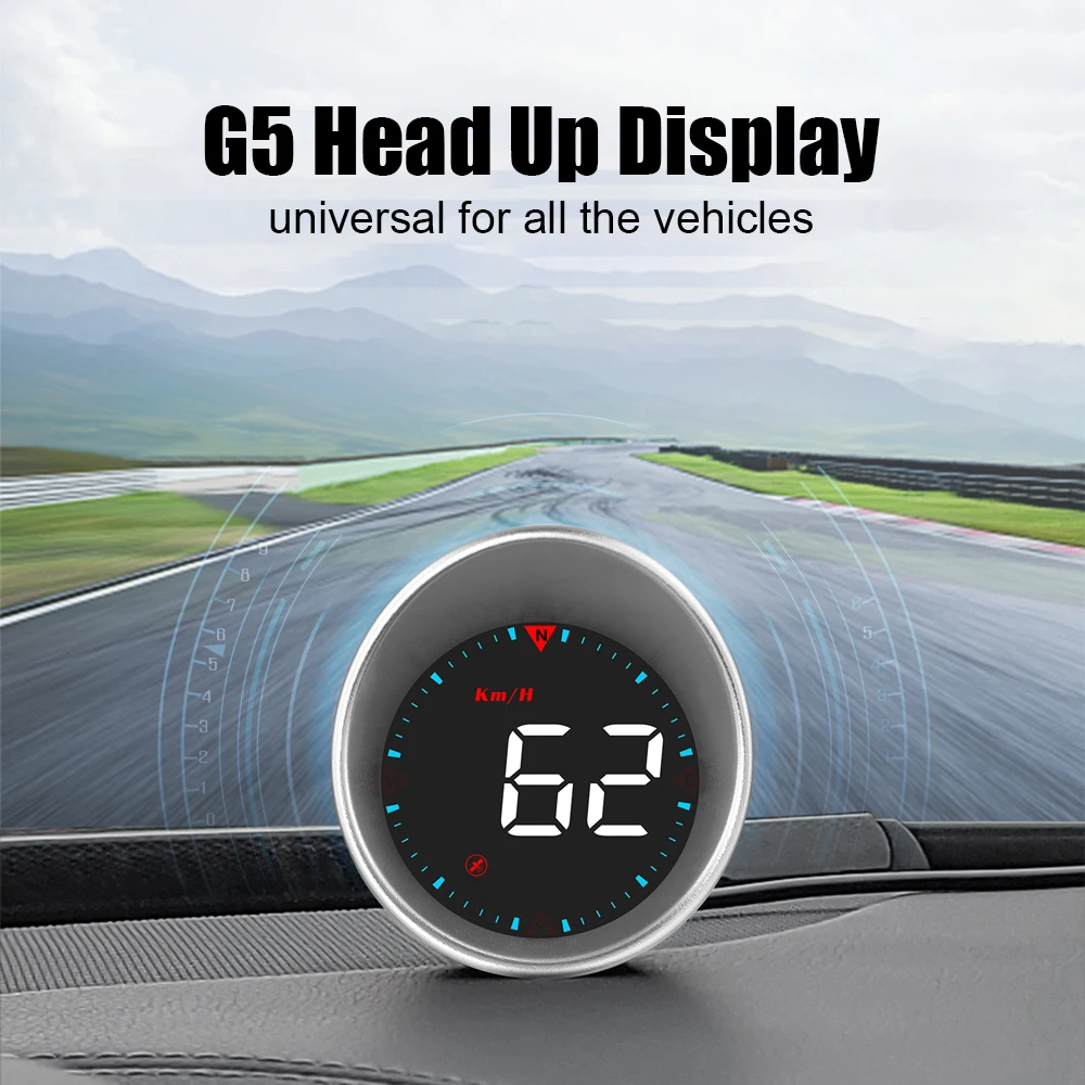 Speedometer-RPM-MPH-G5-Universal-USB-HUD-LED-Backlight-GPS-Compass ...