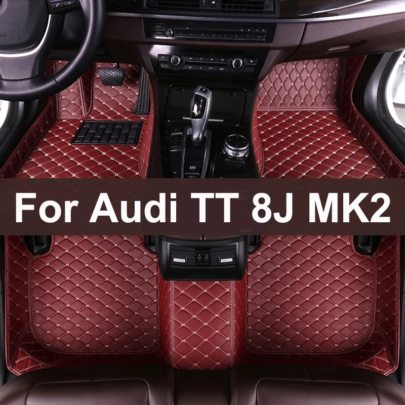Car-Floor-Mats-For-Audi-TT-8J-MK2-2007-2014-Luxury-Leather-Mat-Auto ...
