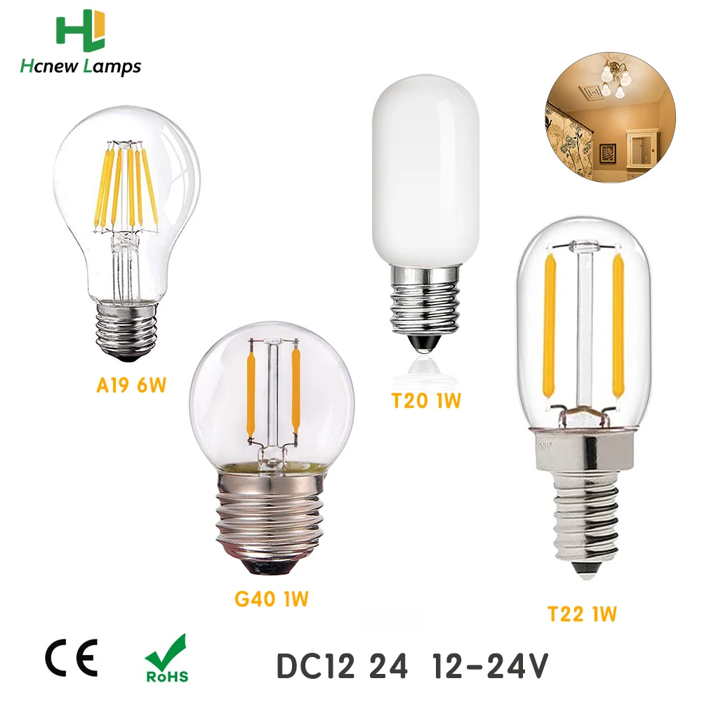 Led-Filament-Light-Low-Voltage-E12-E14-E27-Led-Lamp-DC12V-24V-T22-G40 ...