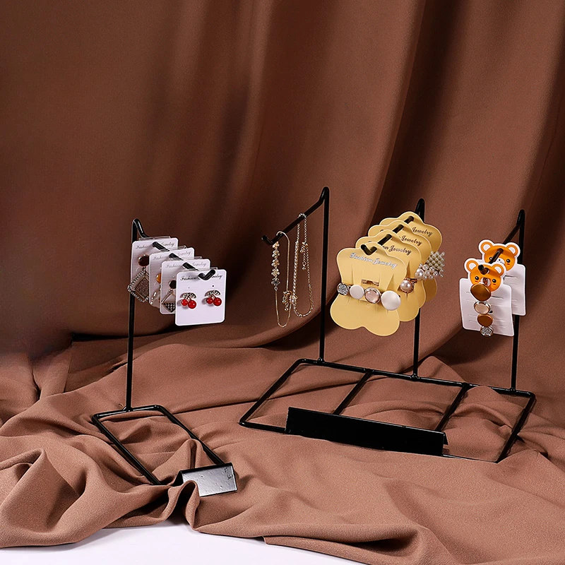 Creative Iron Jewelry Display Stand Desktop Multipurpose Earrings Rings ...