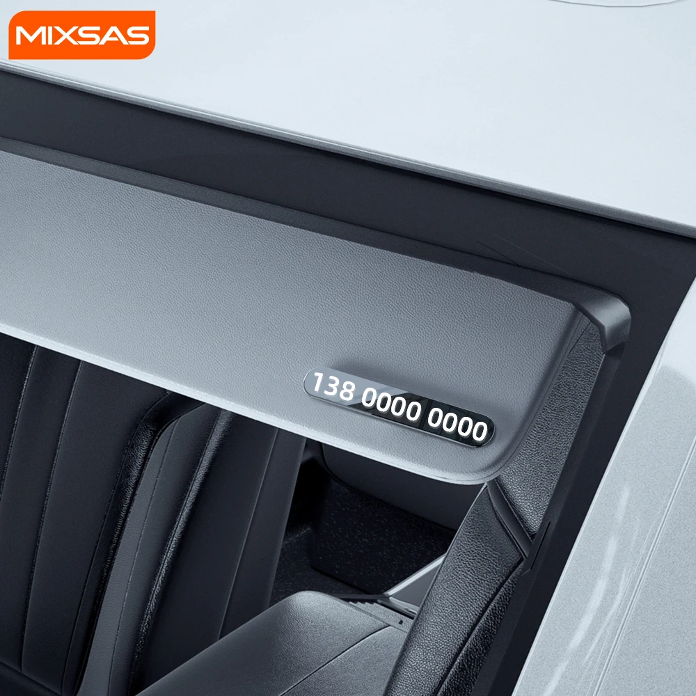 MIXSAS New HD Glass Move Car Plate 622 Temporary Parking Card Install ...