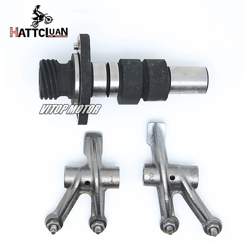 HATTCLUAN Motorcycle Engine Camshaft Tappet Shaft & Cam Rocker Arm Kits ...